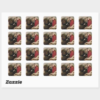 Juno and Argus, 1611 Square Sticker | Zazzle