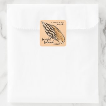 Junonia shell Sanibel Island Florida stickers | Zazzle