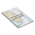 Jupiter FL Latitude Longitude Nautical Chart Notebook | Zazzle