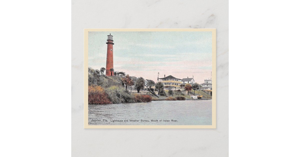 Jupiter Florida Lighthouse vintage Postcard | Zazzle