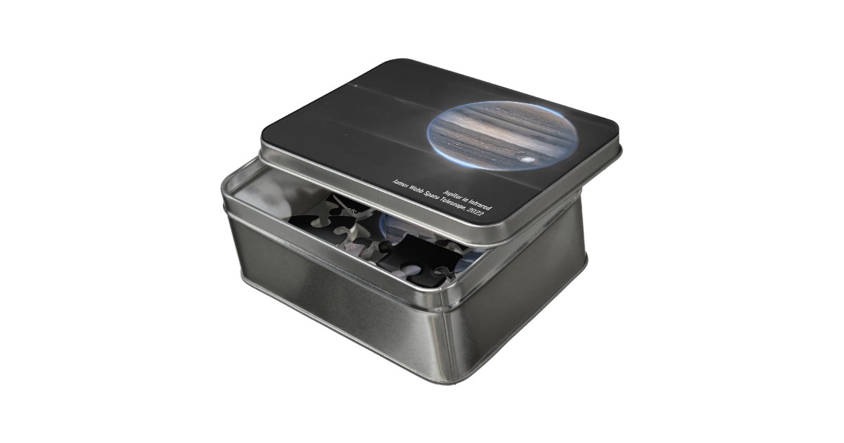 Jupiter in Infrared, James Webb Space Telescope Jigsaw Puzzle | Zazzle