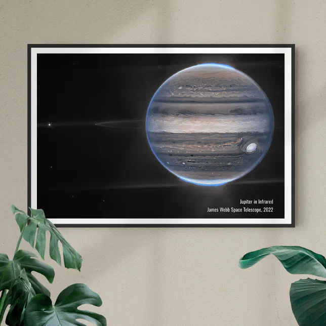 Jupiter in Infrared, James Webb Space Telescope Poster | Zazzle