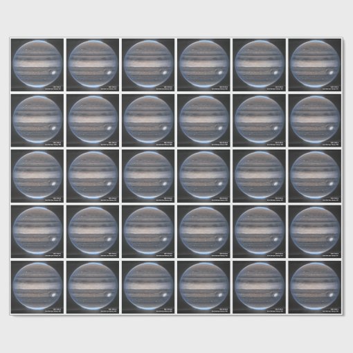 Jupiter in Infrared, James Webb Space Telescope Wrapping Paper | Zazzle