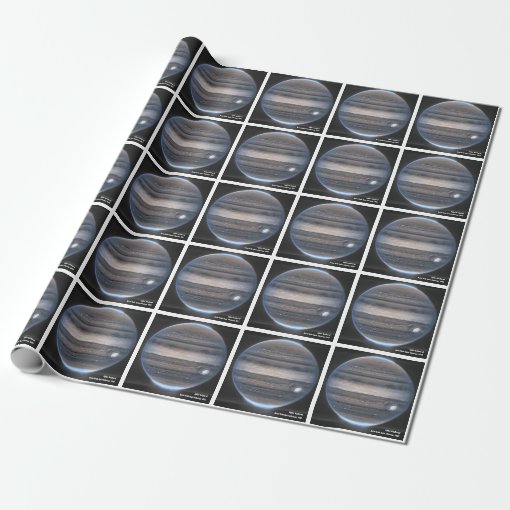 Jupiter in Infrared, James Webb Space Telescope Wrapping Paper | Zazzle