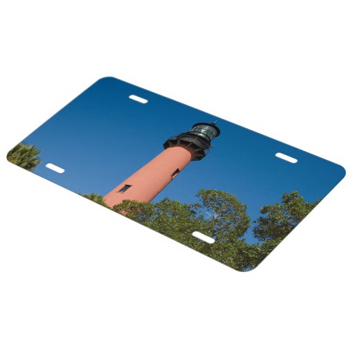 Jupiter Inlet Light License Plate | Zazzle