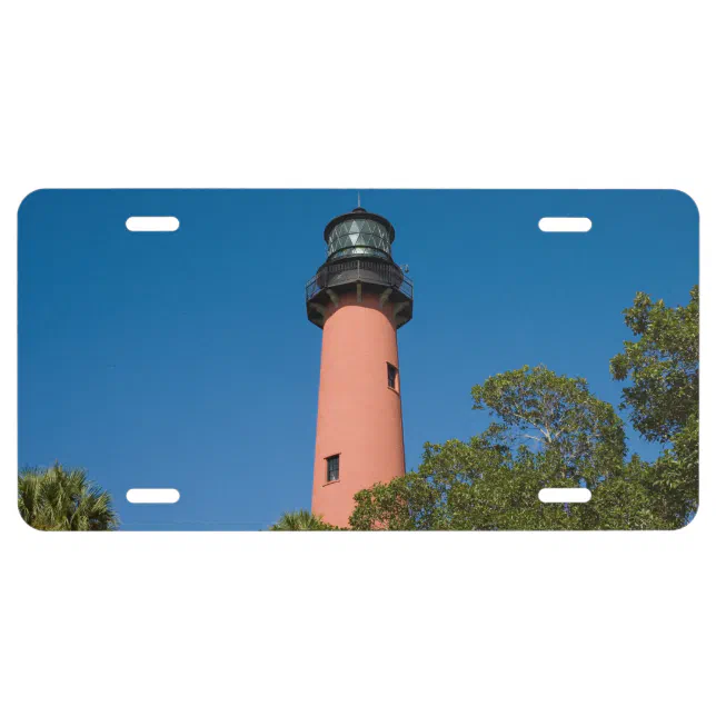 Jupiter Inlet Light License Plate | Zazzle