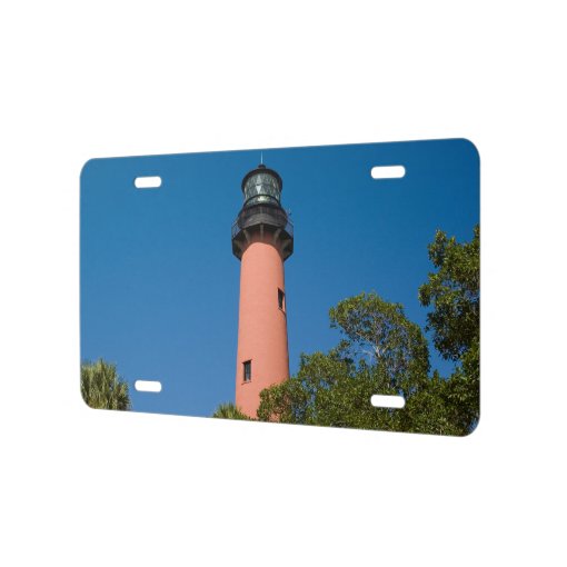 Jupiter Inlet Light License Plate | Zazzle