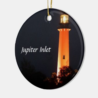 Jupiter Inlet Lighthouse Ceramic Ornament | Zazzle