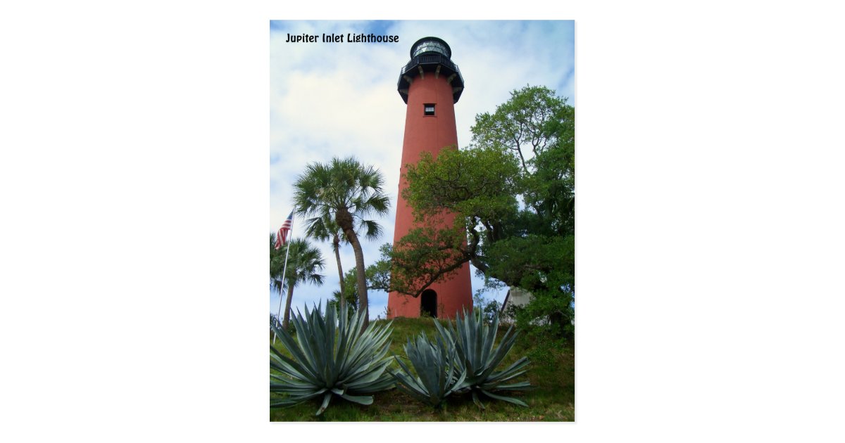 Jupiter Inlet Lighthouse & Museum Jupiter Florida Postcard | Zazzle.com