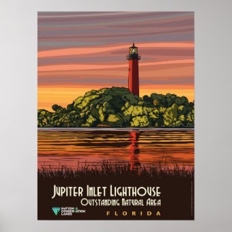 Jupiter Inlet Lighthouse Poster | Zazzle