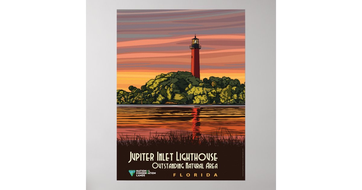 Jupiter Inlet Lighthouse Poster | Zazzle