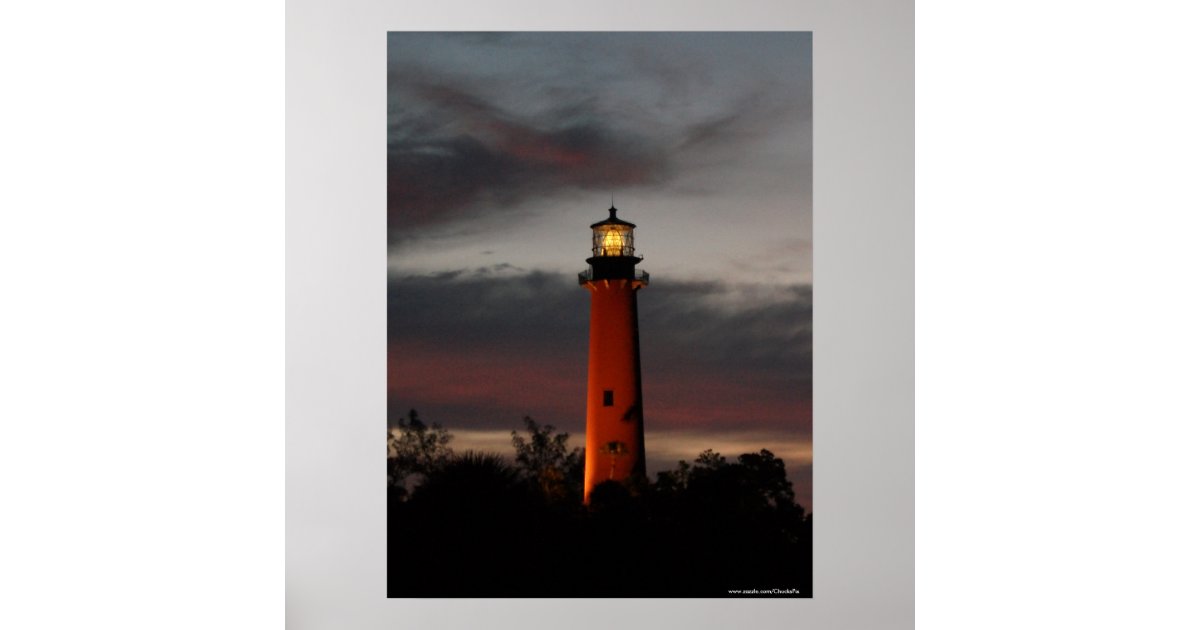 Jupiter Lighthouse Poster | Zazzle