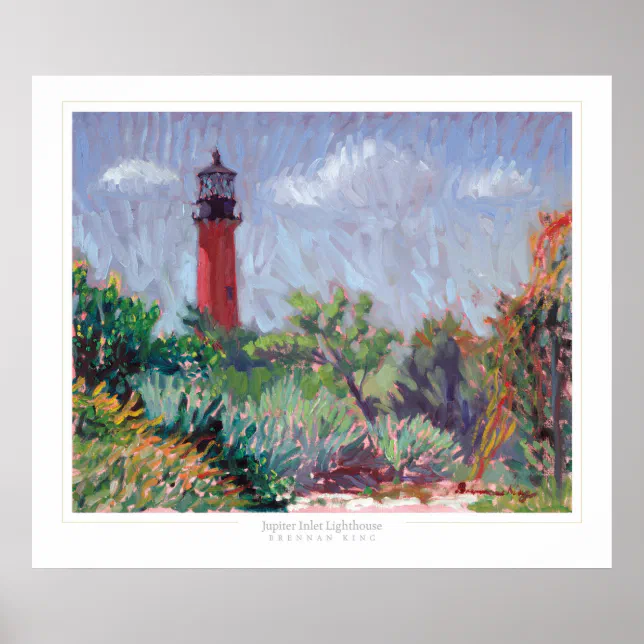 Jupiter Lighthouse print | Zazzle