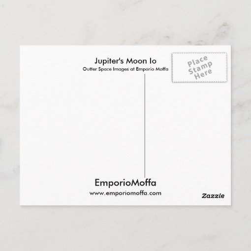 Jupiter's Moon Io Postcard | Zazzle