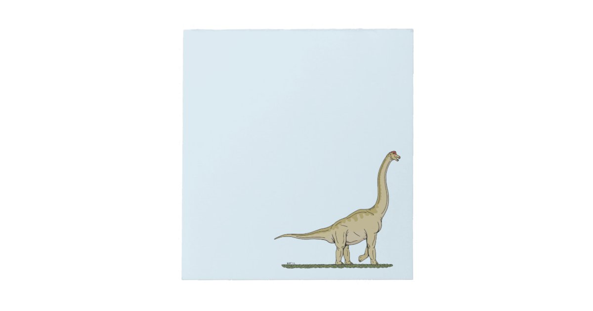 Jurassic Dinosaur Brachiosaurus Notepad | Zazzle