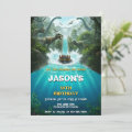 Jurassic Theme Park T-Rex Dinosaur Birthday Invitation | Zazzle