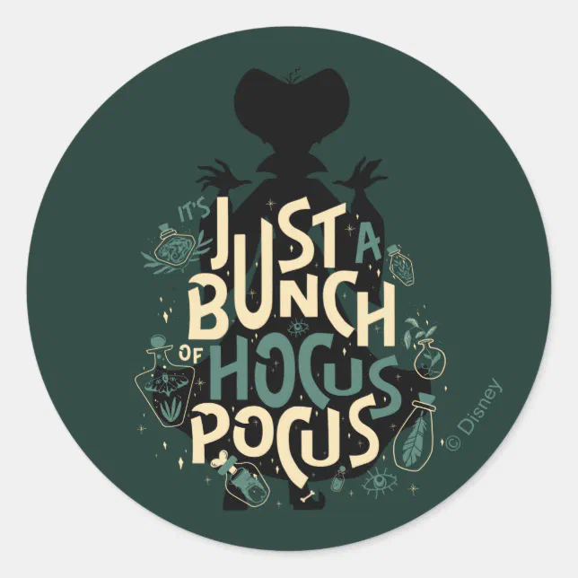 Just a Bunch of Hocus Pocus Classic Round Sticker | Zazzle
