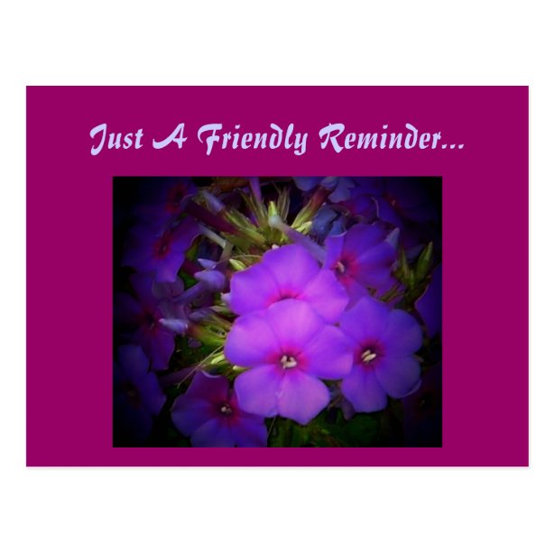 Friendly Reminder Postcards - No Minimum Quantity | Zazzle