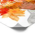 Just A Girl Who Loves Fall Watercolor Fall Beauty Poster | Zazzle