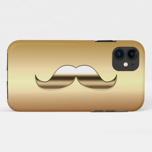 Just A Gold Mustache iPhone 5 Case | Zazzle