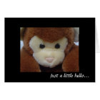 Thinking of You Little Hello Pink Owl Card | Zazzle.com