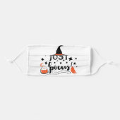 Just A Little Hocus Pocus Halloween Witch Adult Cloth Face Mask | Zazzle
