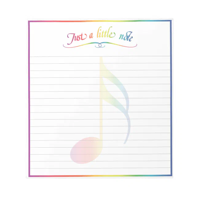 Just A Little Note Notepad | Zazzle