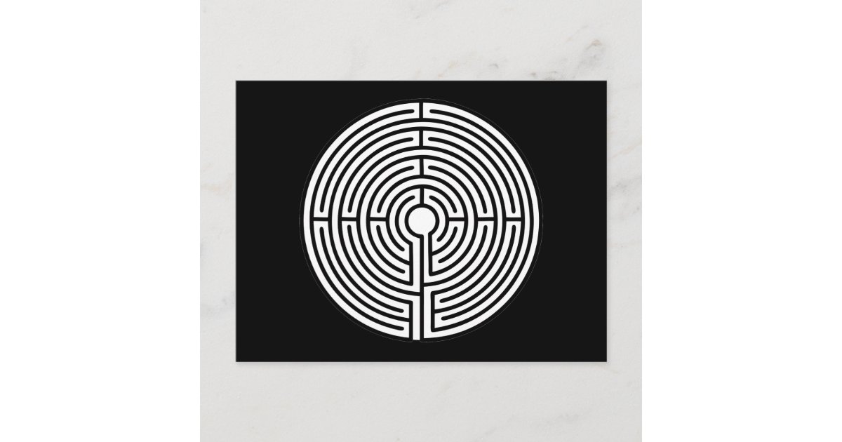Just a Maze Circular Postcard | Zazzle