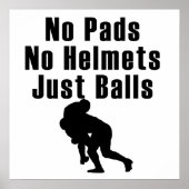 Just Balls Rugby Poster | Zazzle
