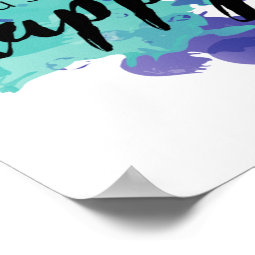 Just Be Happy Inspirational Quote To Live By Poster | Zazzle