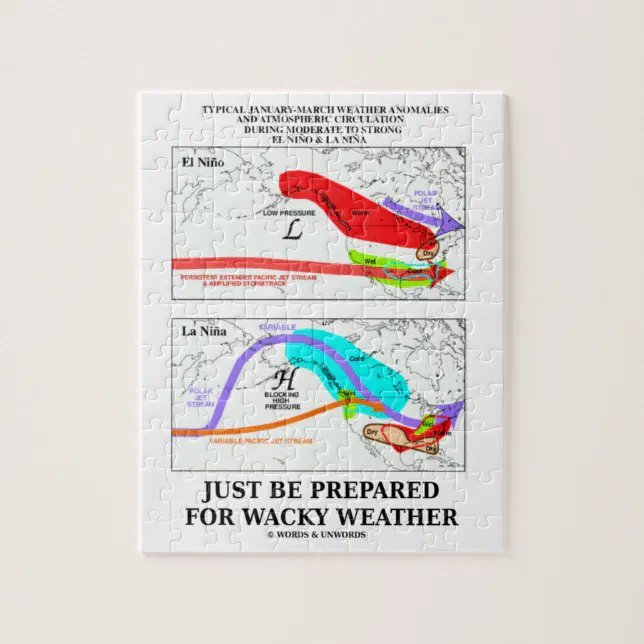 Just Be Prepared For Wacky Weather ENSO Jigsaw Puzzle | Zazzle