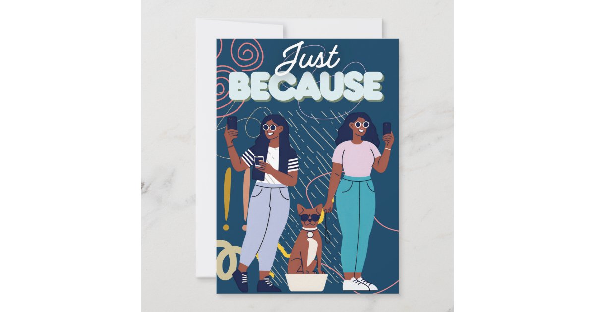 Just Because Invitation | Zazzle