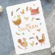 Just Checking In Chickens Personalized Message Card | Zazzle