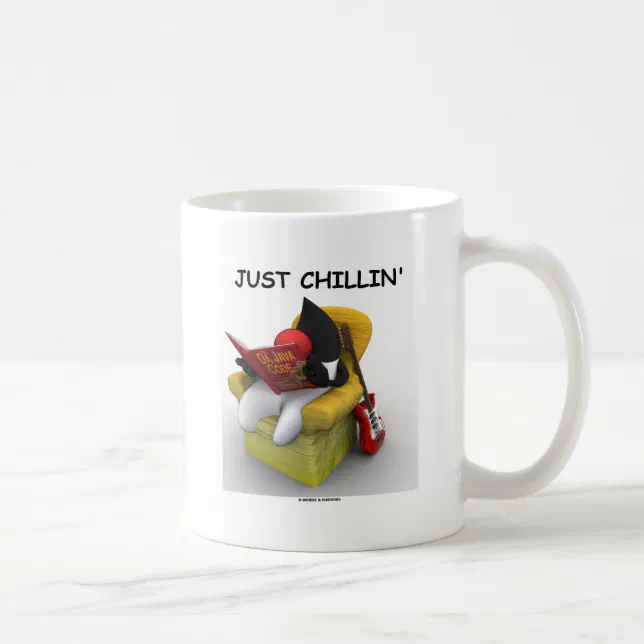 Just Chillin' (Java Duke Mascot Character) Coffee Mug | Zazzle