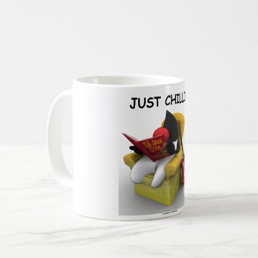 Just Chillin' (Java Duke Mascot Character) Coffee Mug | Zazzle