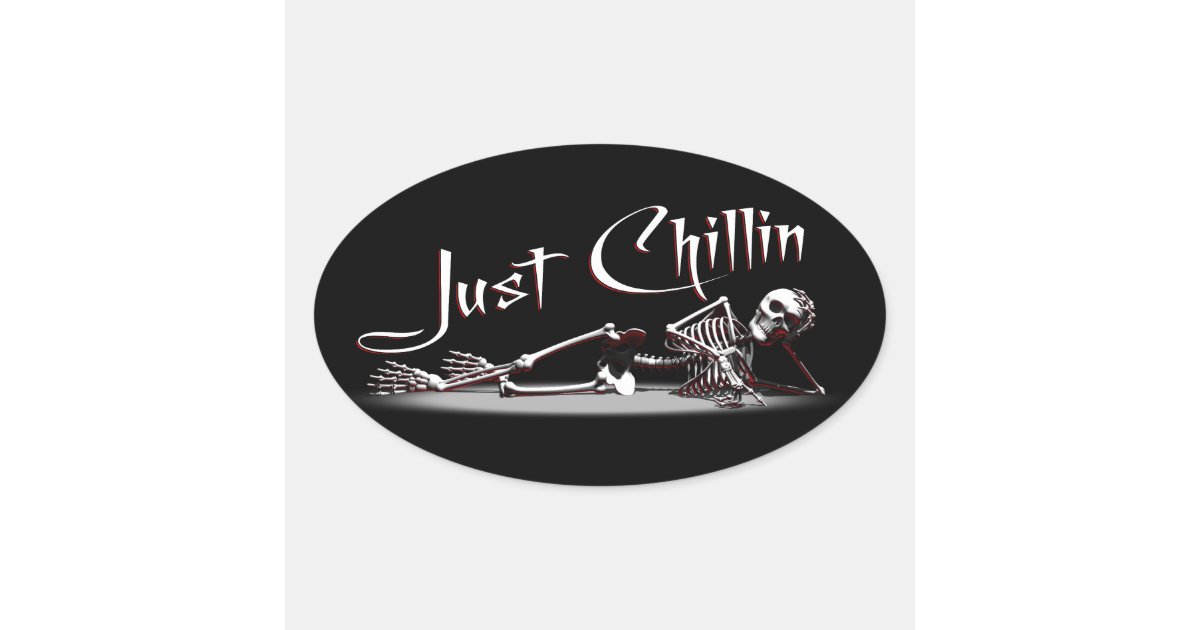 Just Chillin Stickers | Zazzle