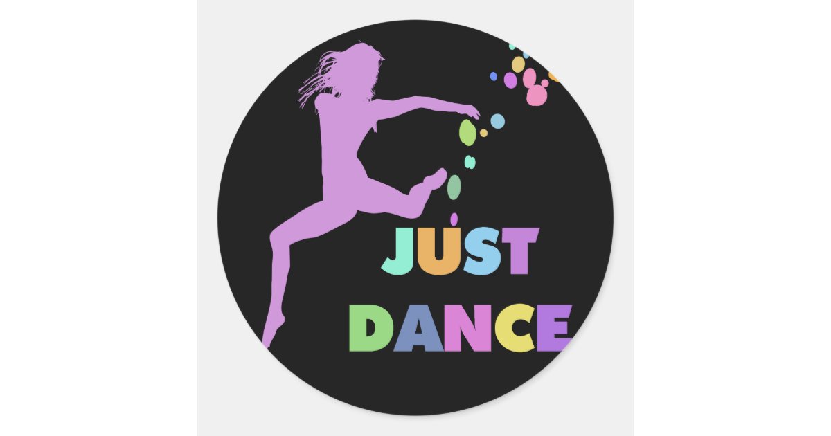 JUST DANCE CLASSIC ROUND STICKER | Zazzle