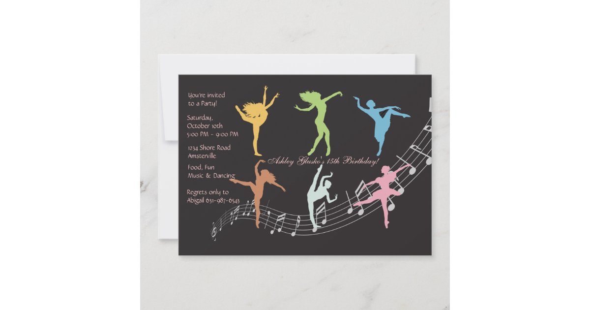 Just Dance Invitation | Zazzle