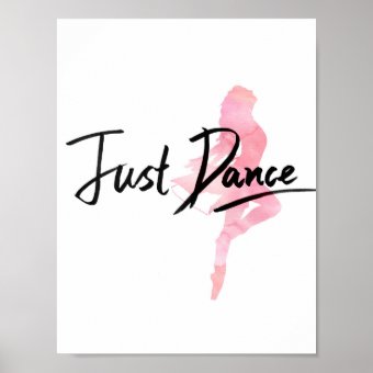 Just Dance Poster (White) | Zazzle