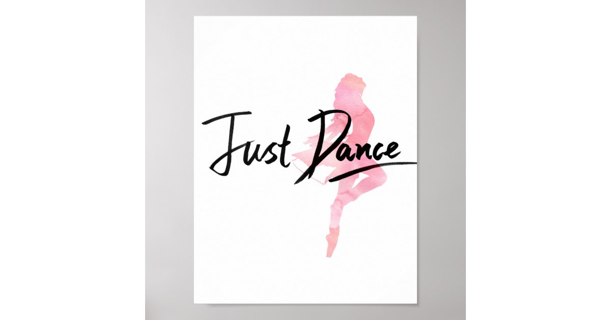 Just Dance Poster (White) | Zazzle