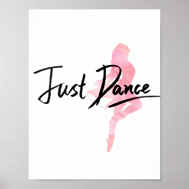 Just Dance Poster (White) | Zazzle