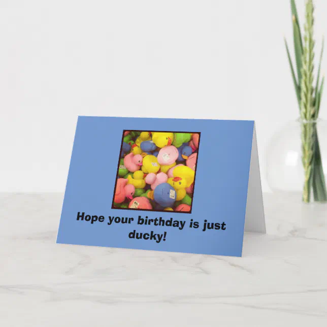 Just Ducky Card | Zazzle