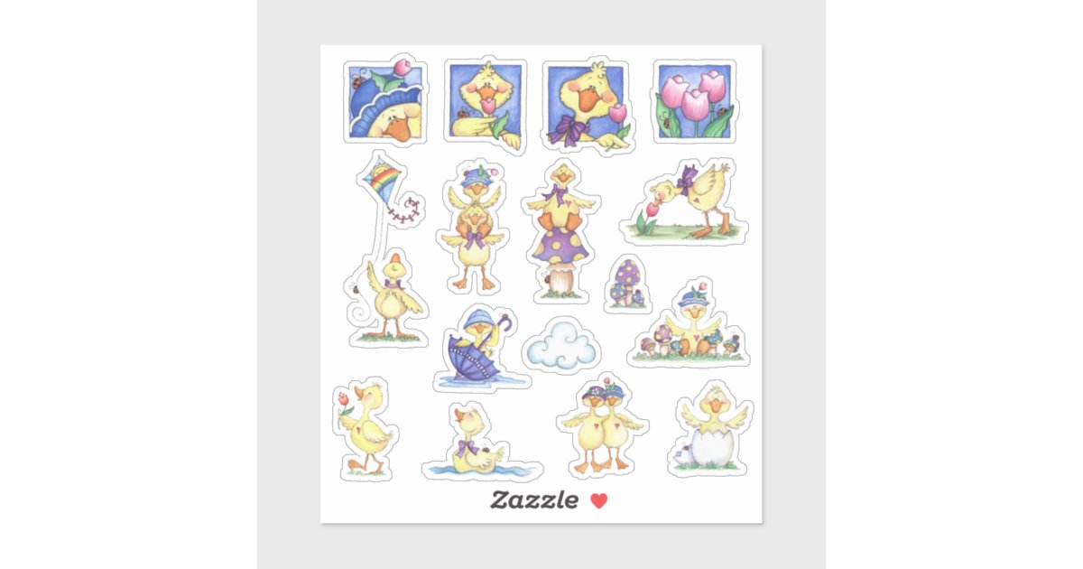 Just Ducky Sticker | Zazzle