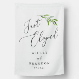 Just Eloped Sign | Wedding Elopement Sign | Zazzle
