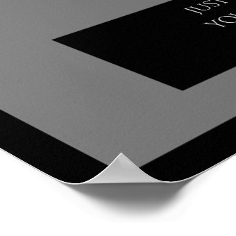 Just For The Record Personalized Photo Poster | Zazzle