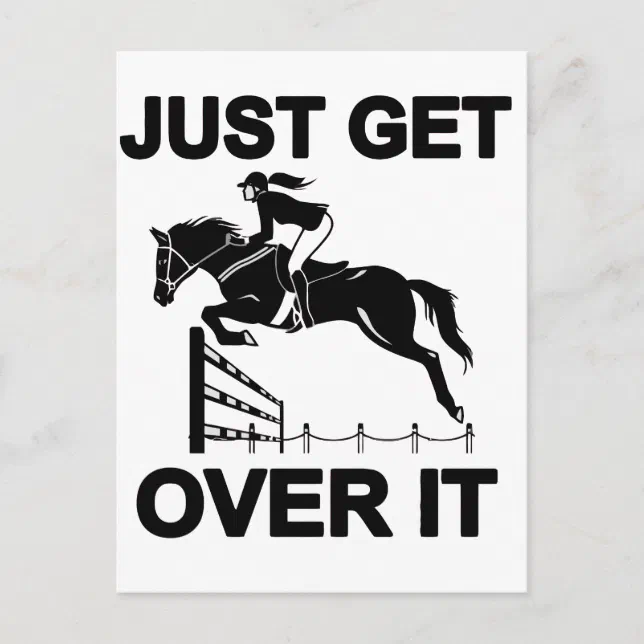 JUST GET OVER IT POSTCARD | Zazzle