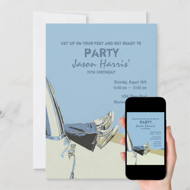 Just Hanging Out Invitation | Zazzle