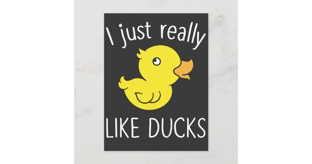 Just Like Ducks Funny Duck Lover Postcard | Zazzle