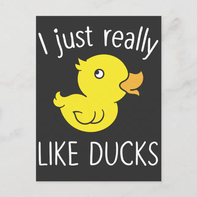 Just Like Ducks Funny Duck Lover Postcard | Zazzle