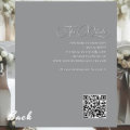 Just Love Silver QR Code BUDGET Wedding Invite | Zazzle
